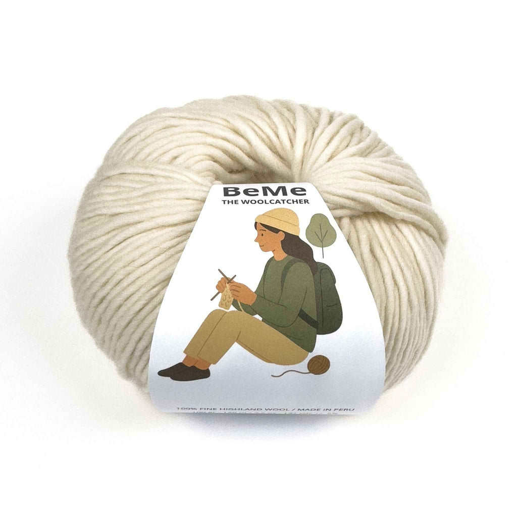 BeMe Ivory - 100% Peruvian Highland Wool, 100 g / 120 m | The Woolcatcher