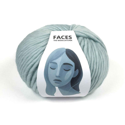 FACES Sky Blue – 100% Peruvian Wool, 200g / 100m | The Woolcatcher