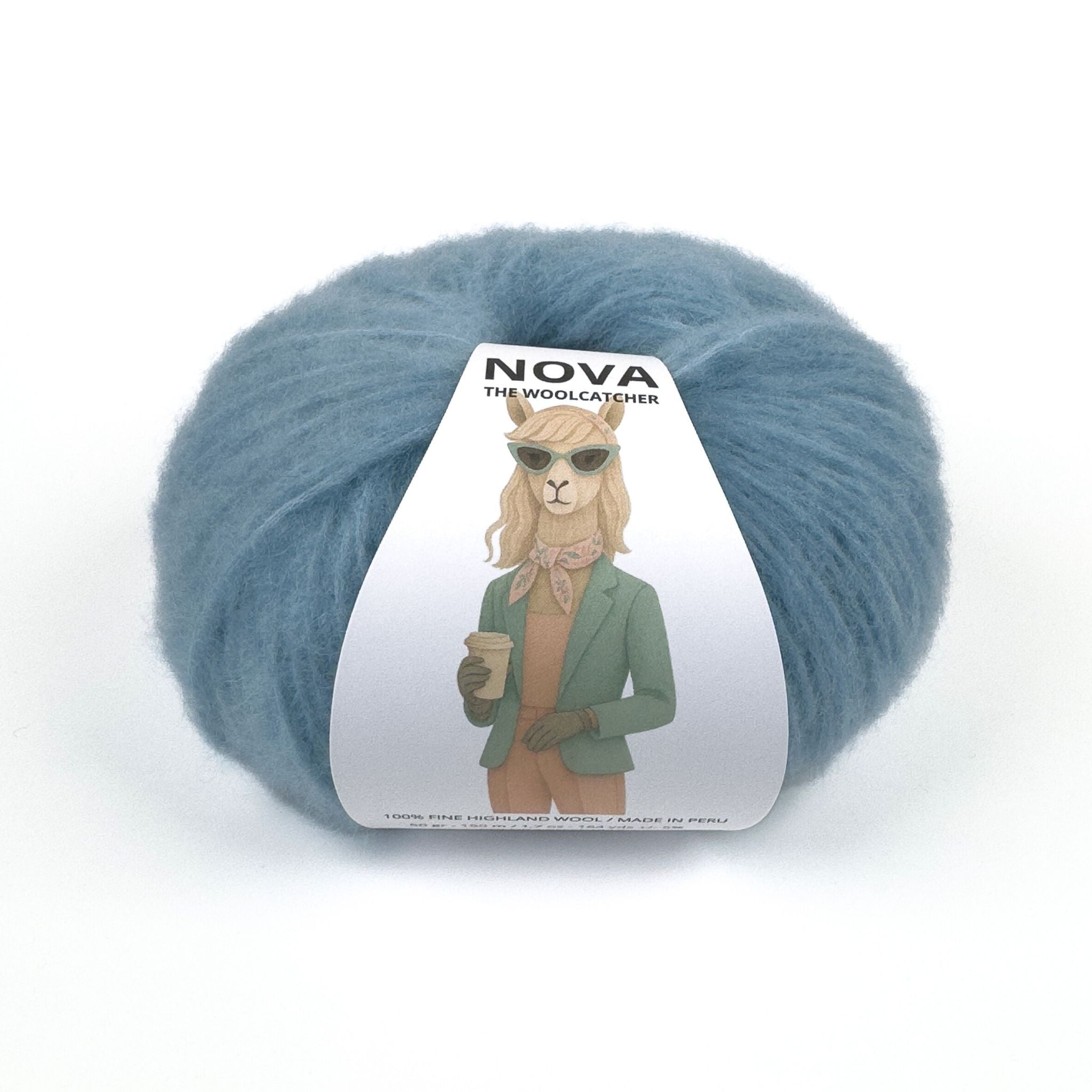 NOVA Steel Blue – 86% Peruvian Highland wool, 50 g / 150 m | The ...